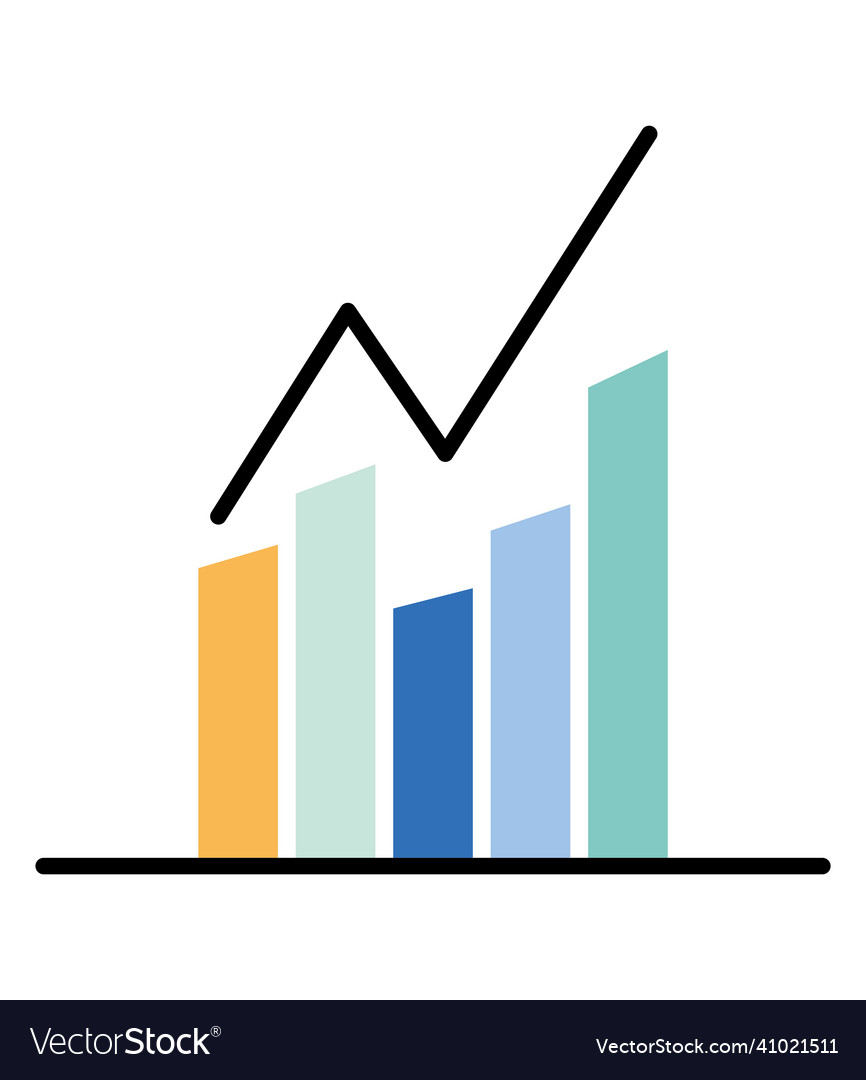 Bar chart icon Royalty Free Vector Image - VectorStock