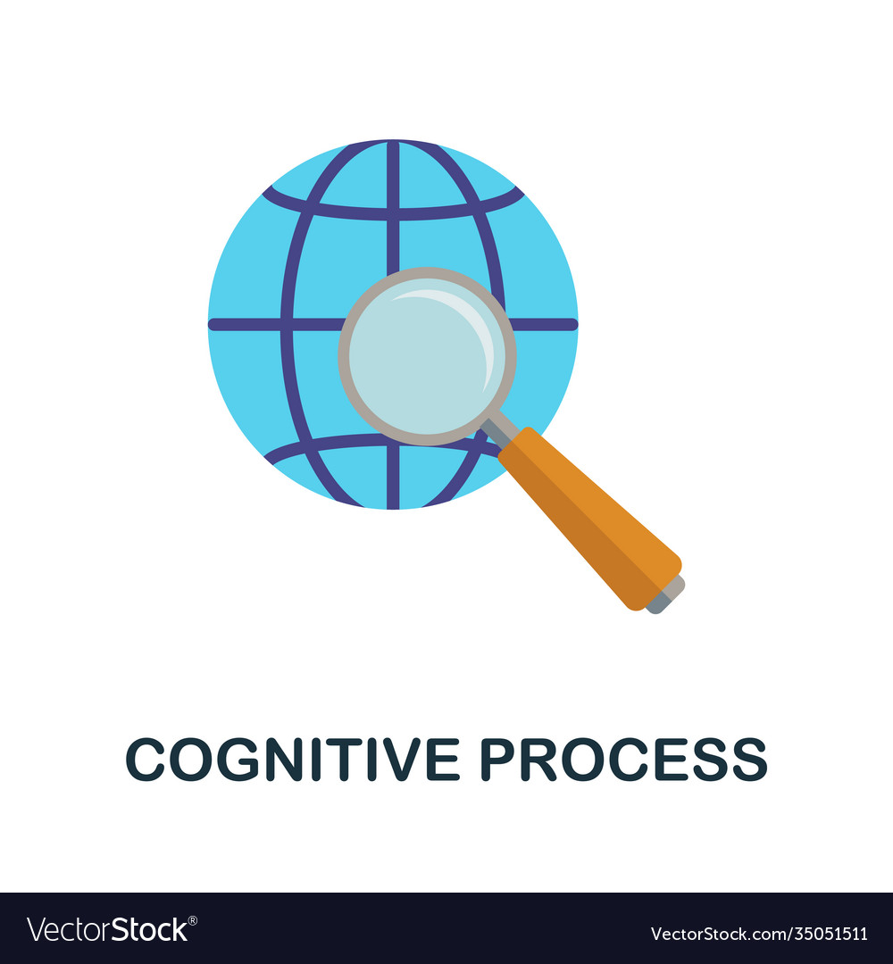 Cognitive process icon simple element from Vector Image
