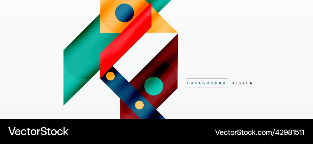 Color overlapping stripes background colorful Vector Image