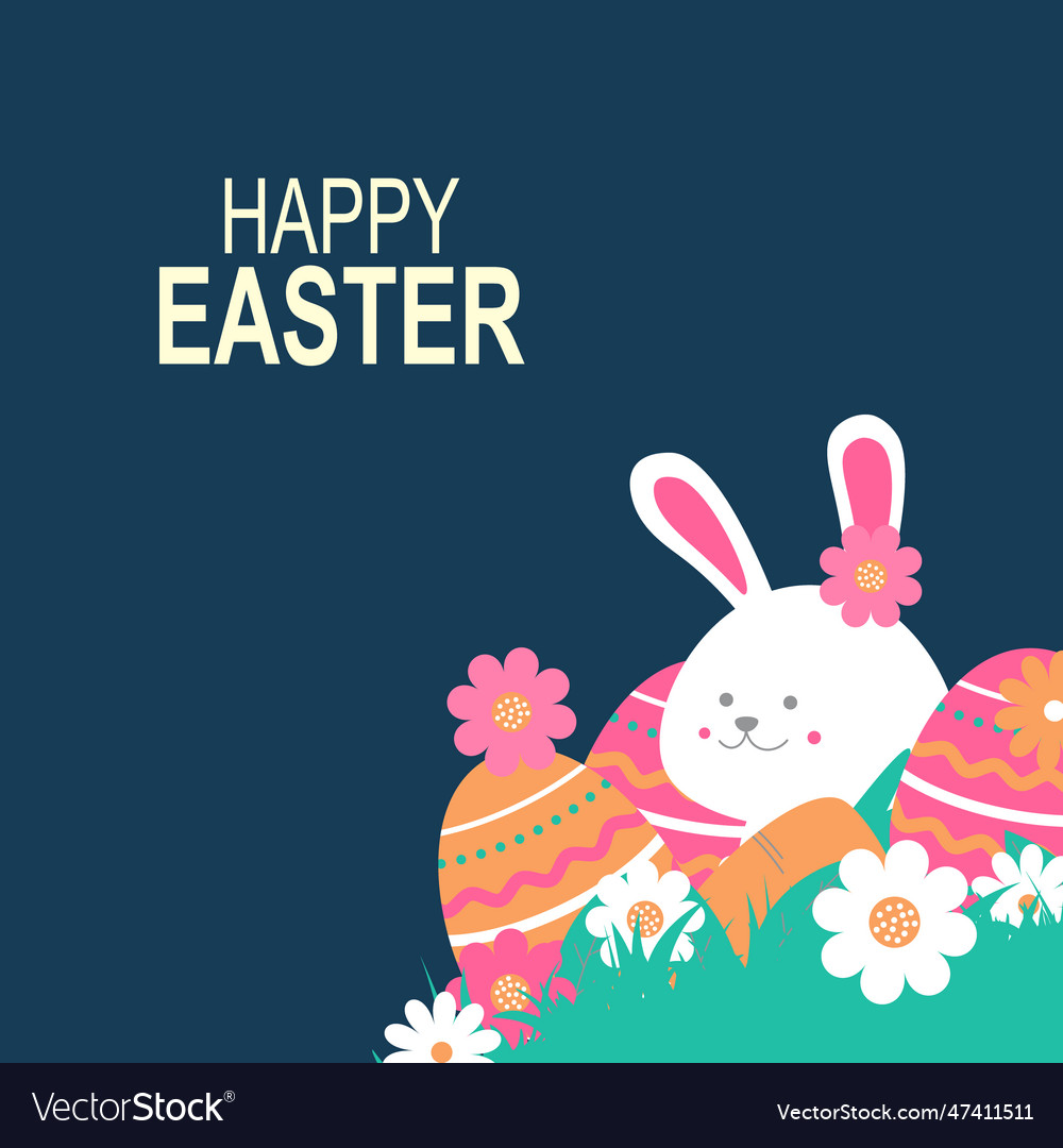 Happy easter background Royalty Free Vector Image
