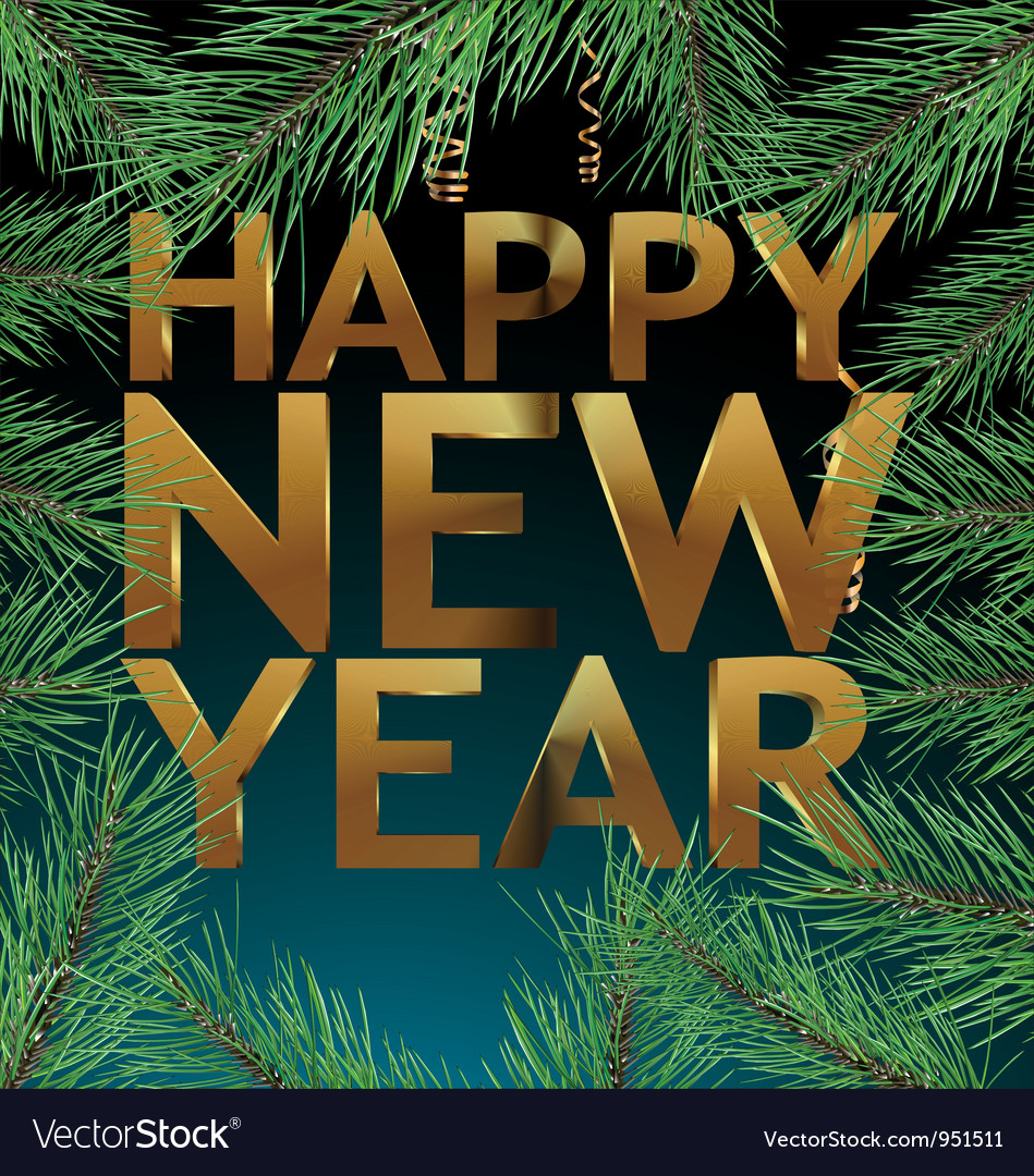Happy new year - banner Royalty Free Vector Image