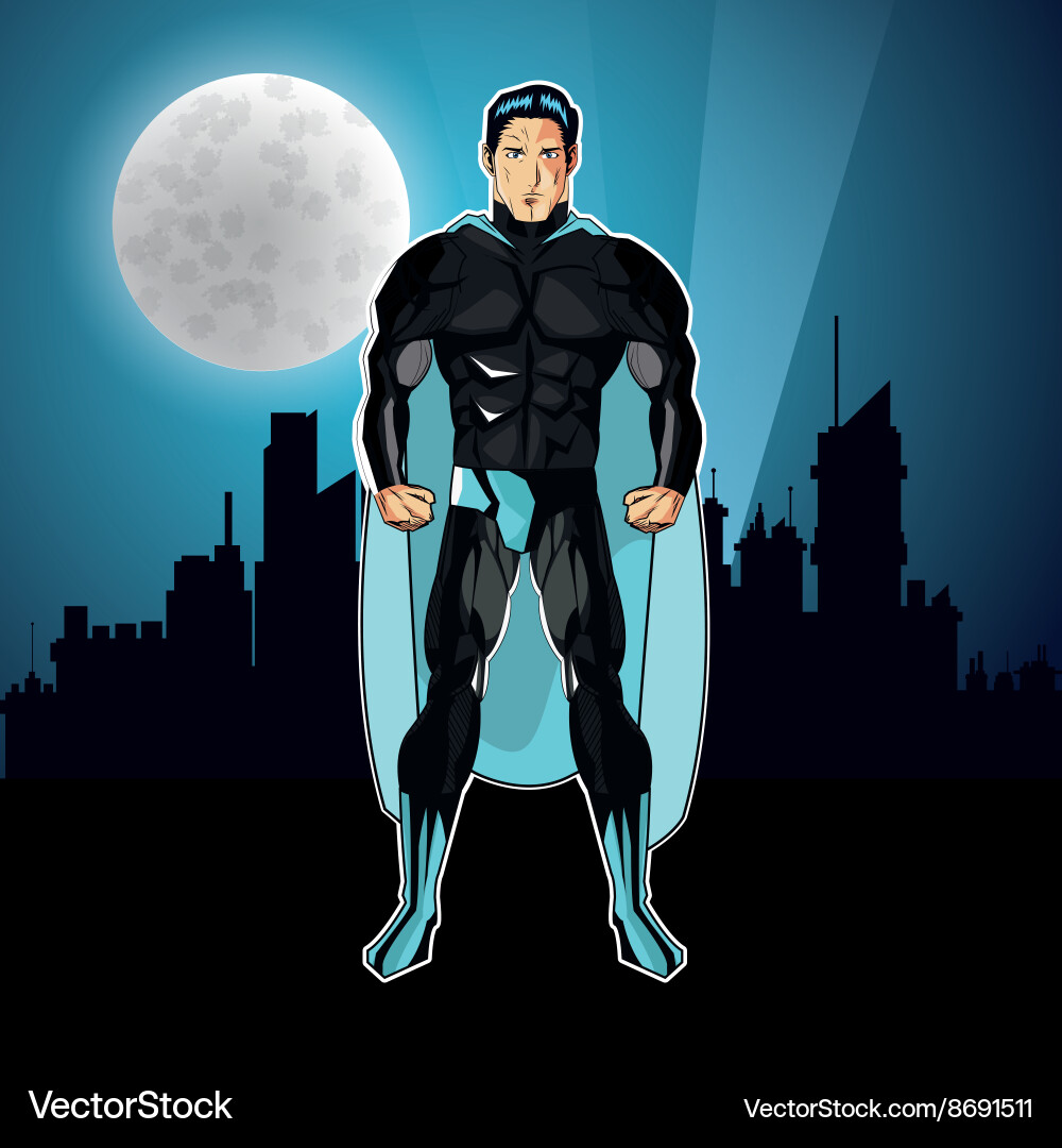 Superhero design superman icon costume Royalty Free Vector