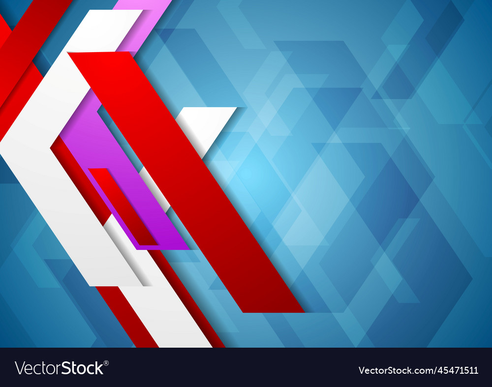 Tech geometric background Royalty Free Vector Image