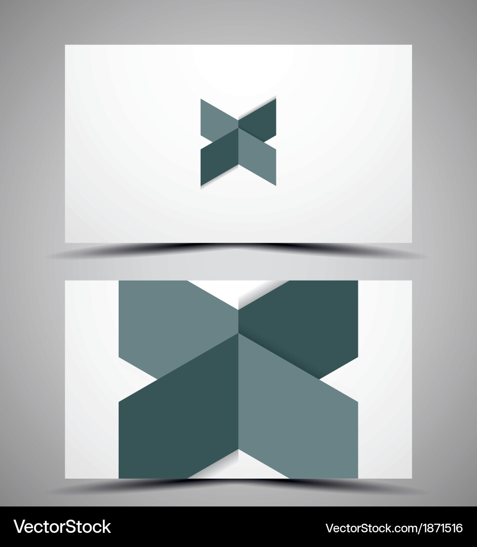 Cmyk business card design template Royalty Free Vector Image