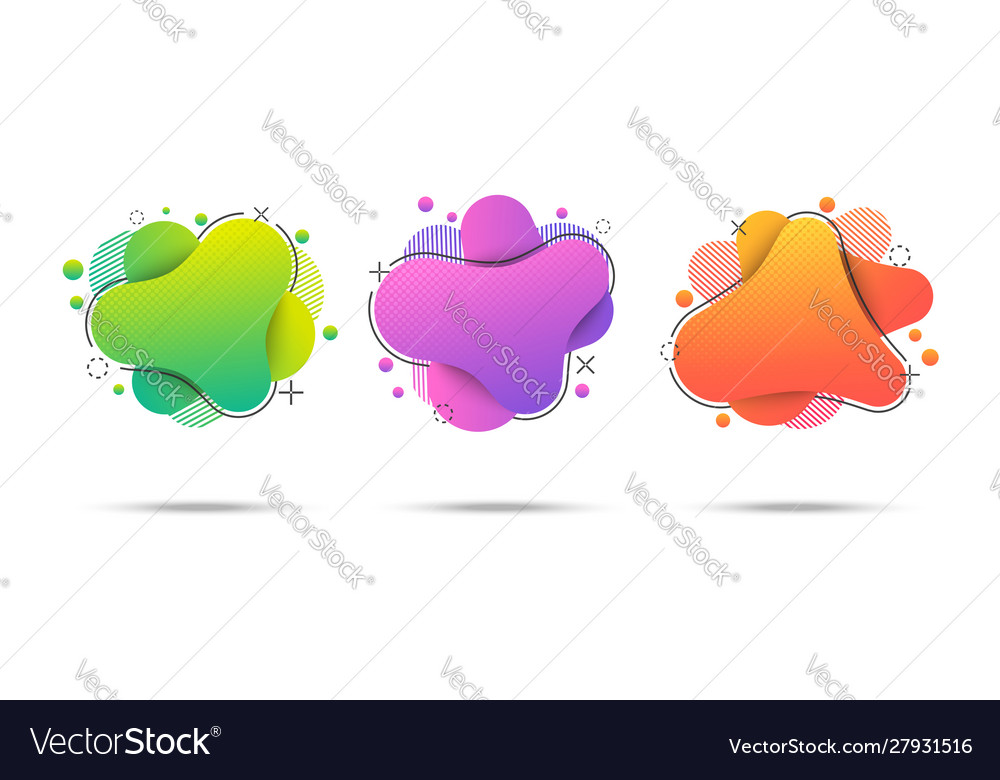 Colorful bright web banners Royalty Free Vector Image