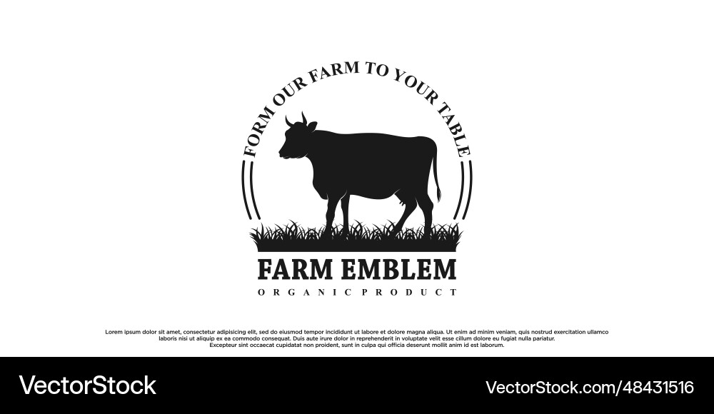 Cow logo design with unique concept premium part 2