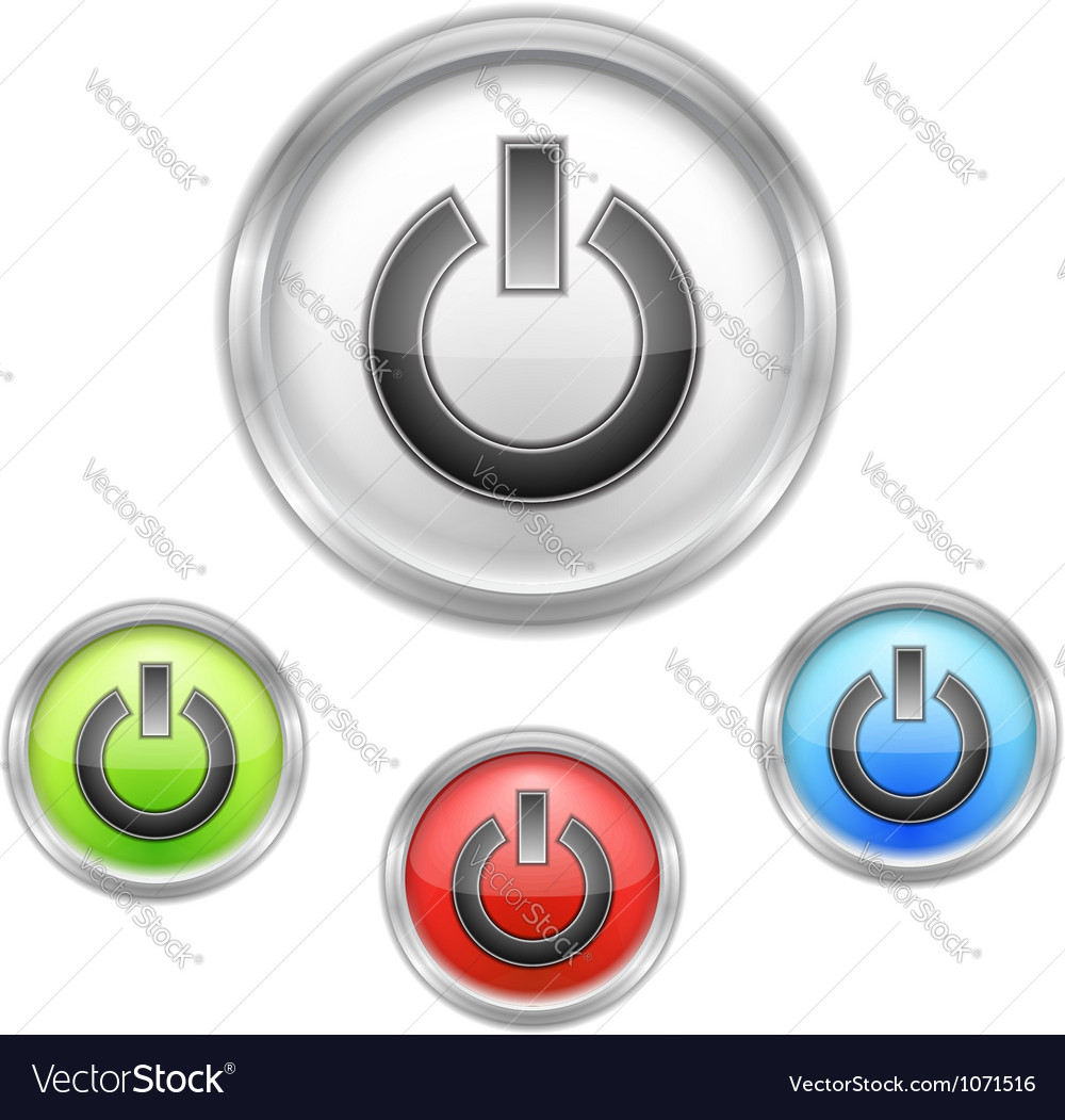 Power button Royalty Free Vector Image - VectorStock