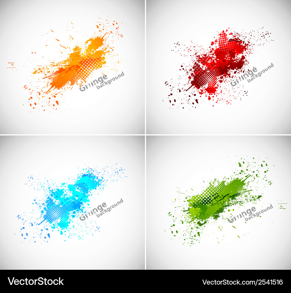 Set of grunge backgrounds Royalty Free Vector Image