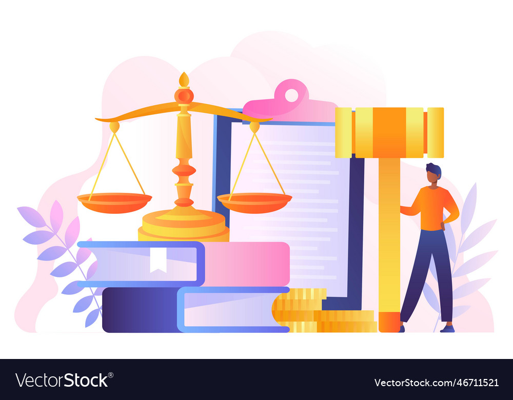 Concept of justice Royalty Free Vector Image - VectorStock