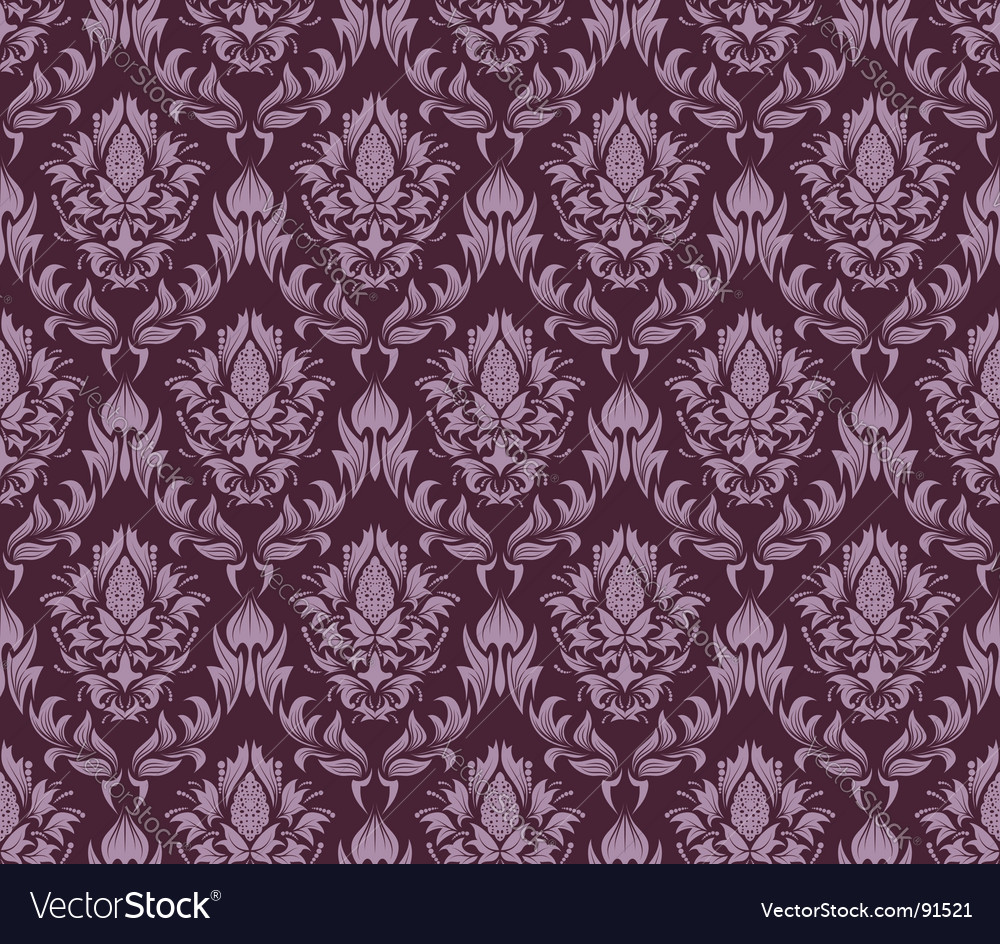 Damask pattern Royalty Free Vector Image - VectorStock