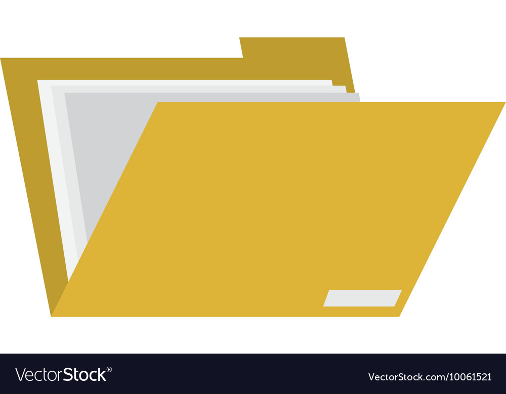 File folder icon Royalty Free Vector Image - VectorStock