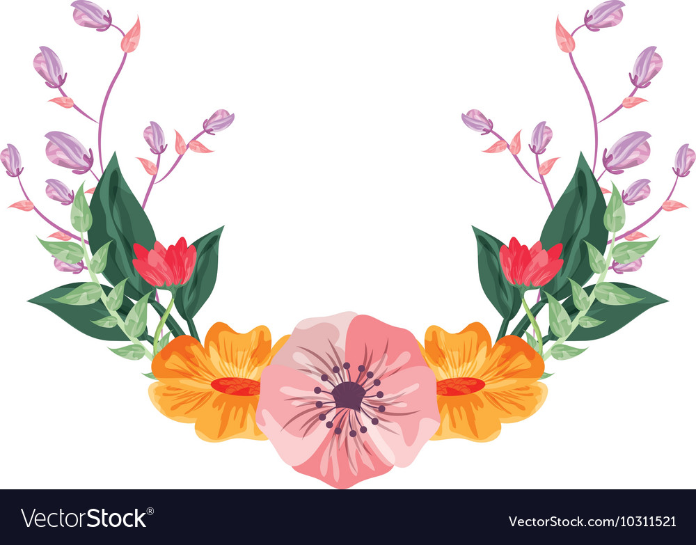Flower frame icon Royalty Free Vector Image - VectorStock