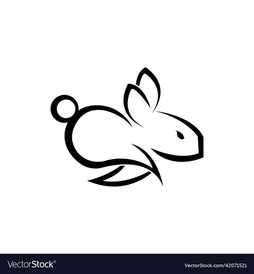 Rabbit icon design Royalty Free Vector Image - VectorStock