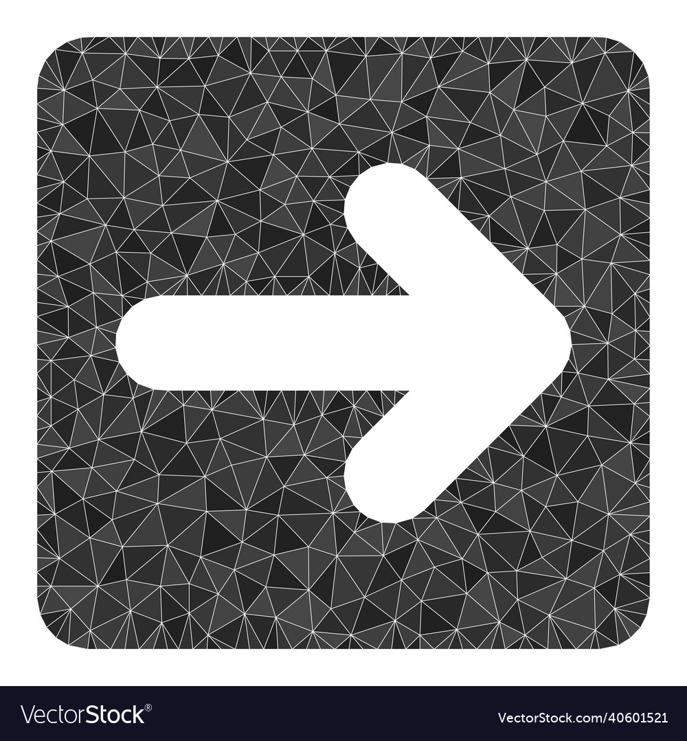 Right cursor triangle filled icon Royalty Free Vector Image