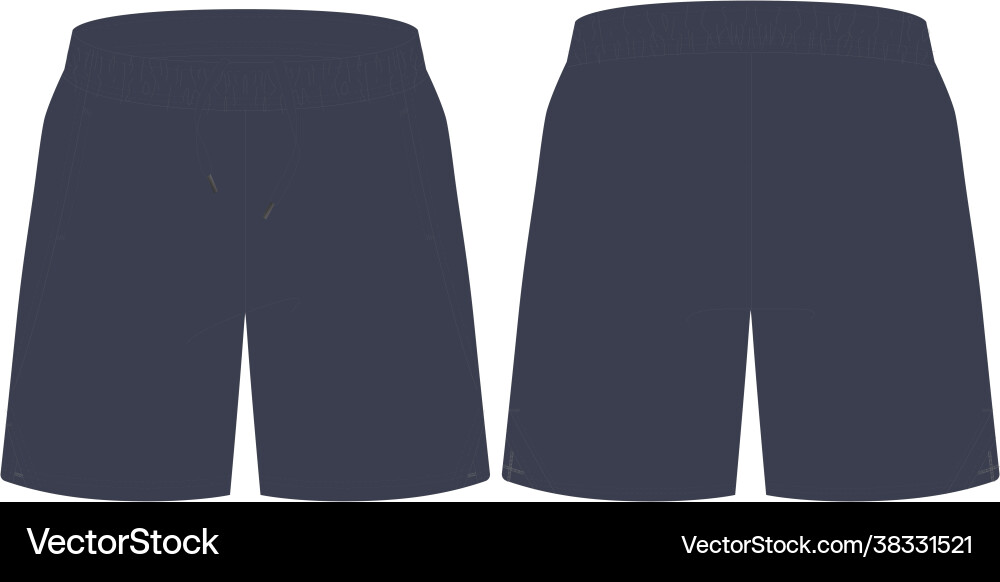 Sports pocketed shorts Royalty Free Vector Image