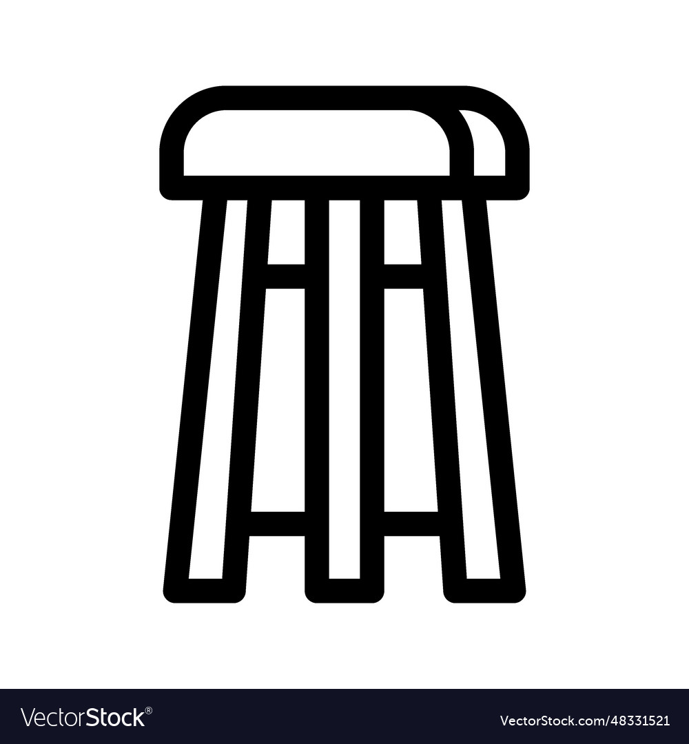 Stool icon Royalty Free Vector Image - VectorStock