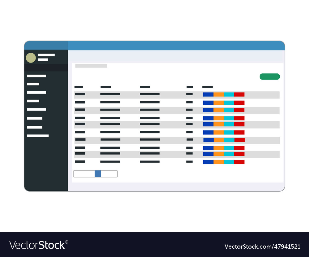 Task management chart app business plan work Vector Image