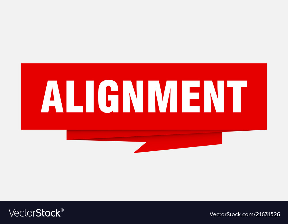 Alignment Royalty Free Vector Image - VectorStock