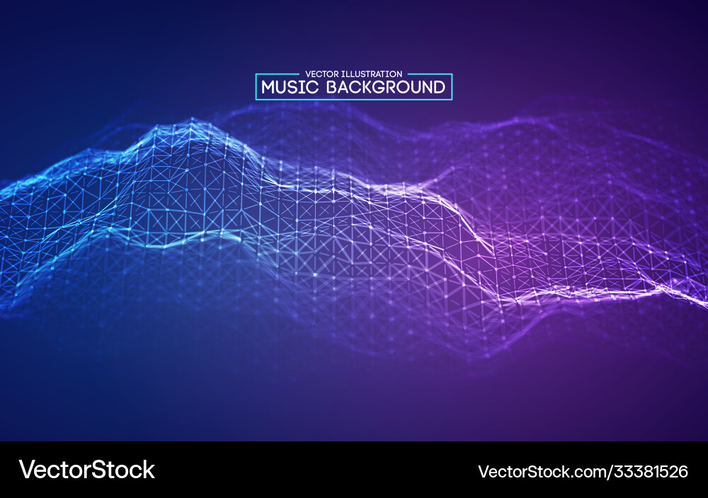 Blue background design colourful music background Vector Image