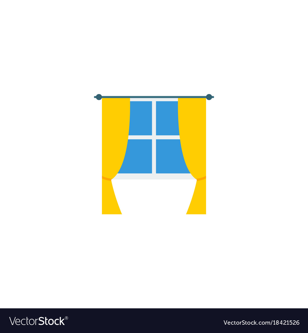 Flat icon window element Royalty Free Vector Image