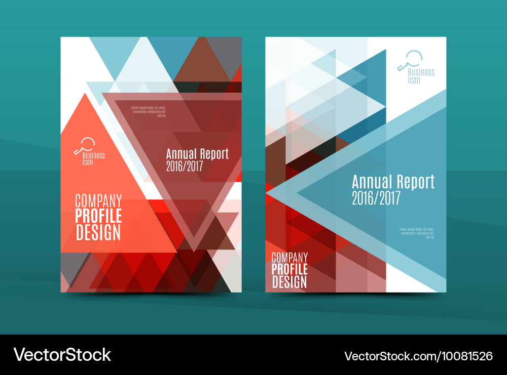 Geometric mosaic design a4 size business Vector Image