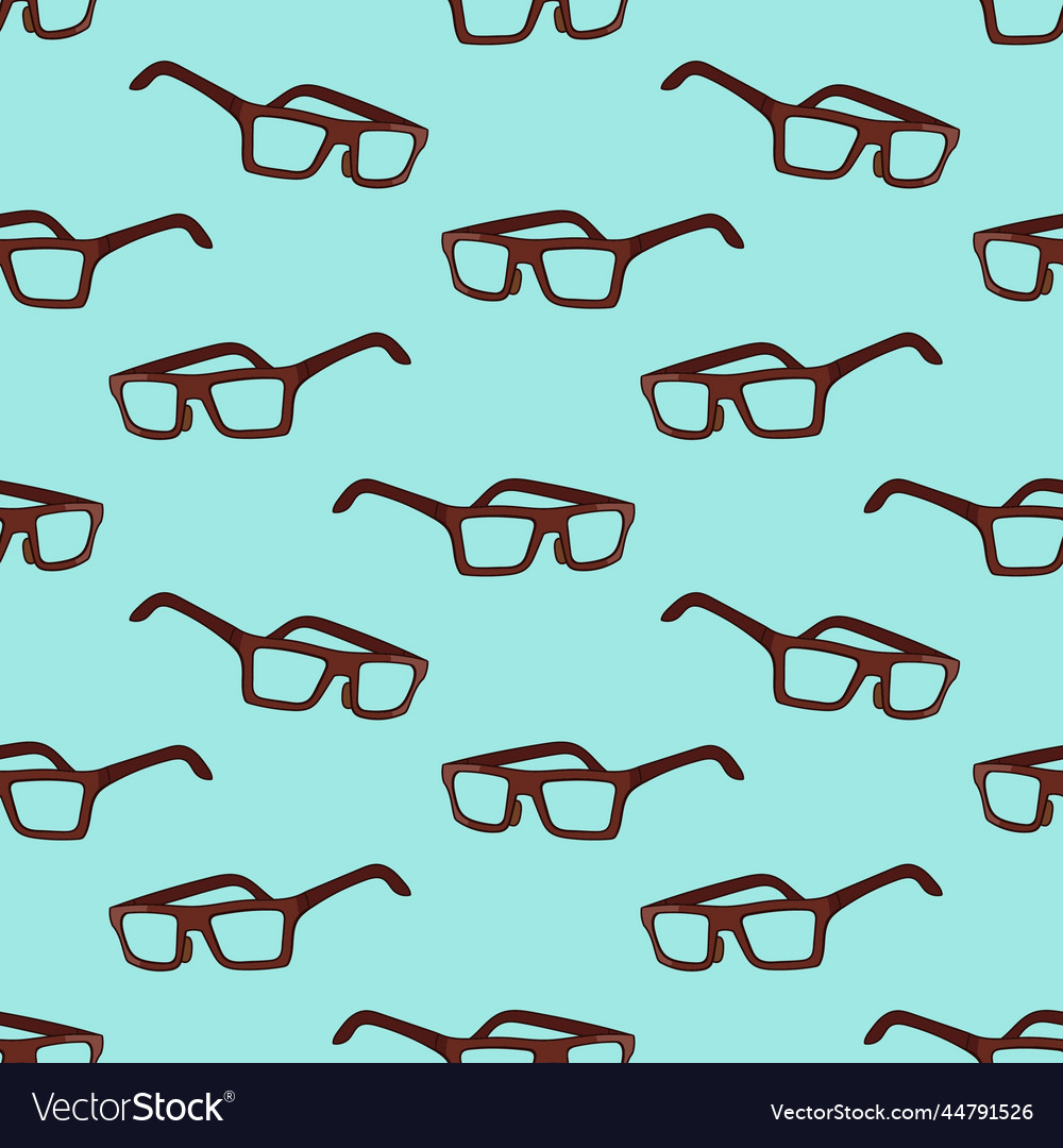 Glasses spectacles pattern Royalty Free Vector Image