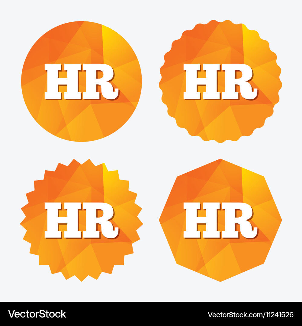 Human resources sign icon hr symbol Royalty Free Vector