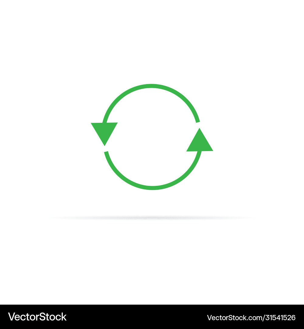 Icon ecological symbol in circular motion Vector Image