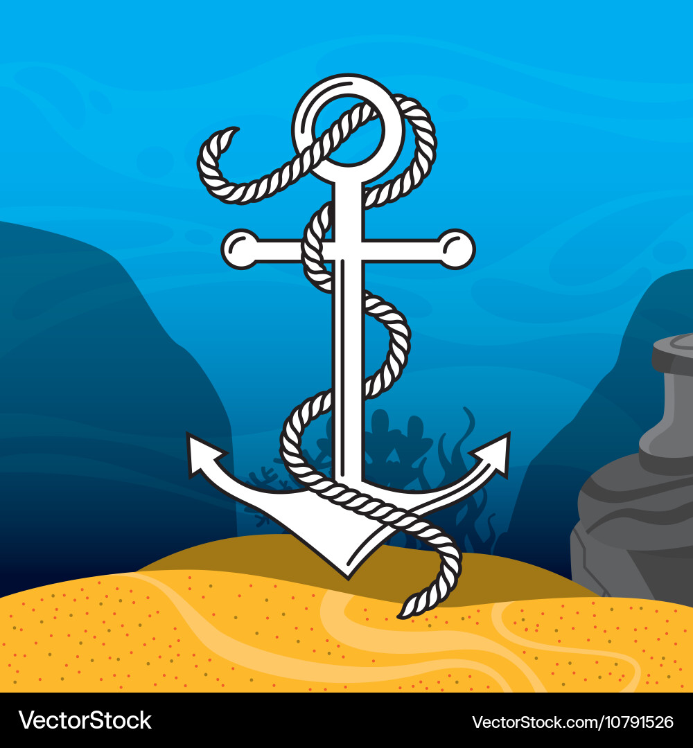 Sea life conceptual poster Royalty Free Vector Image