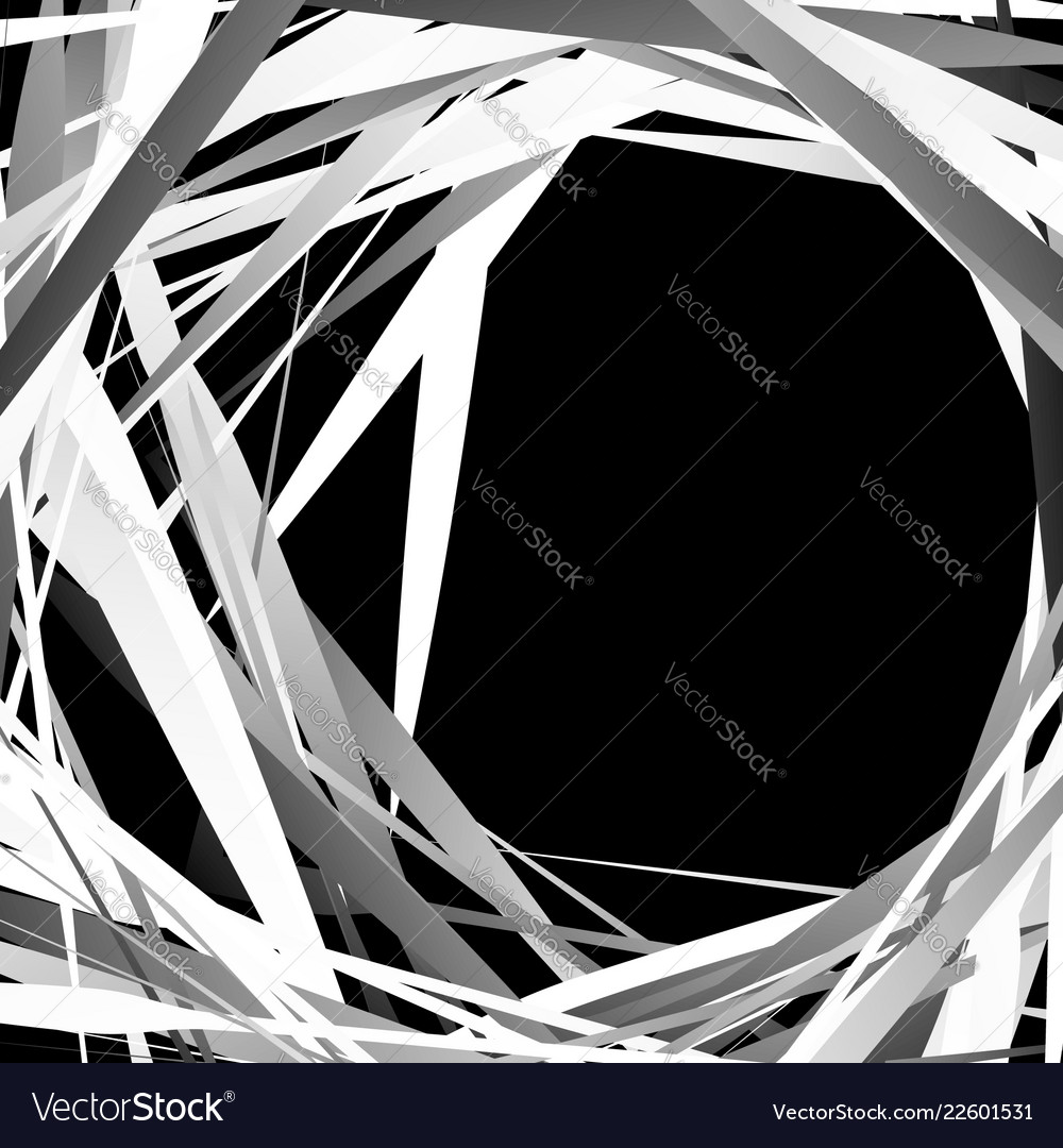 Geometric overlapping - intersecting shapes Vector Image