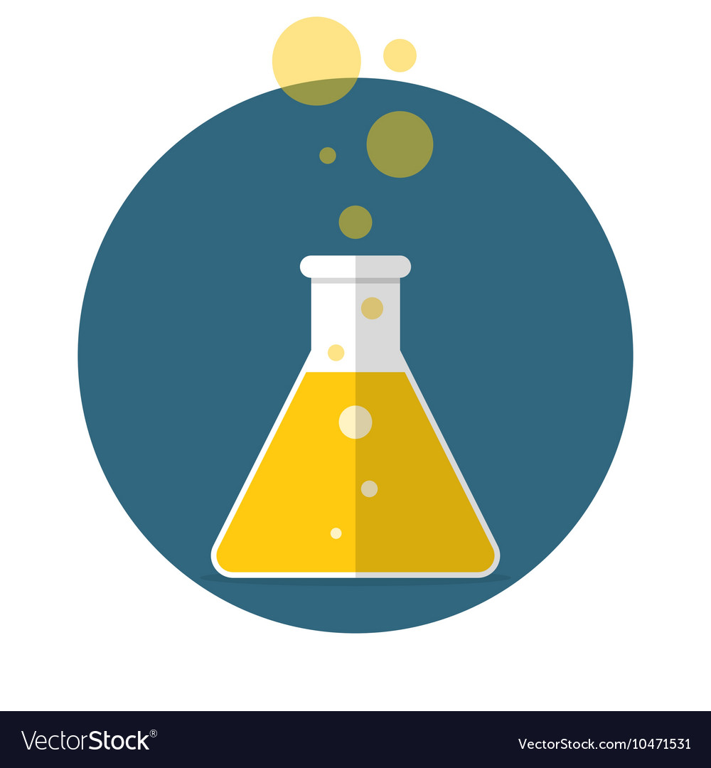 Laboratory flask Royalty Free Vector Image - VectorStock