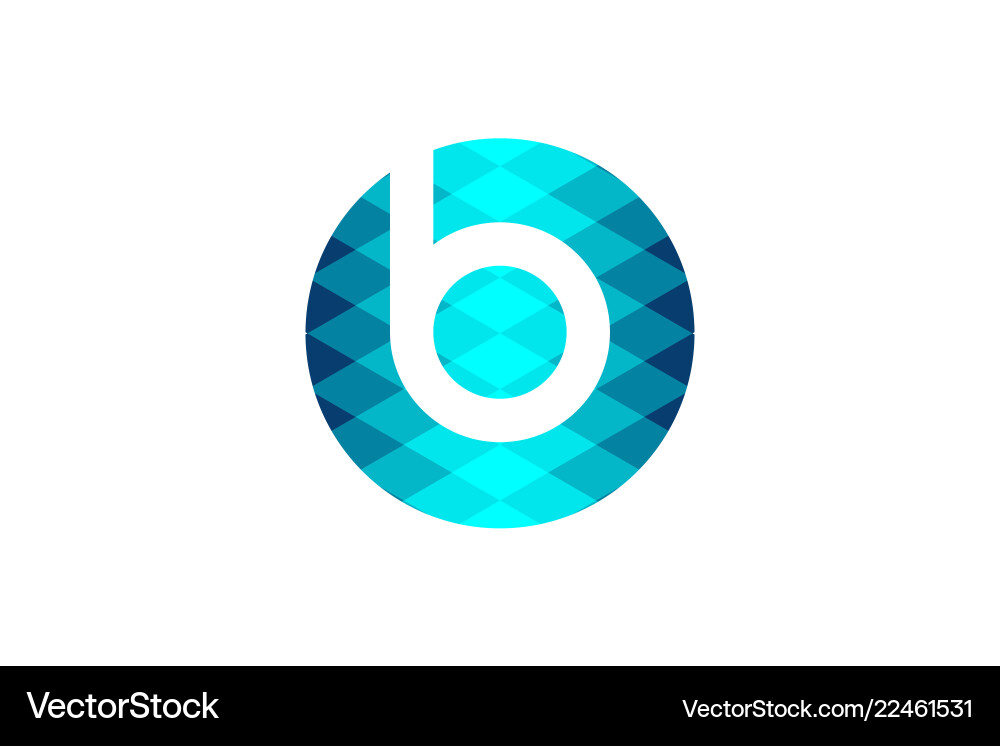 Letter b logo designs inspiration isolated Vector Image