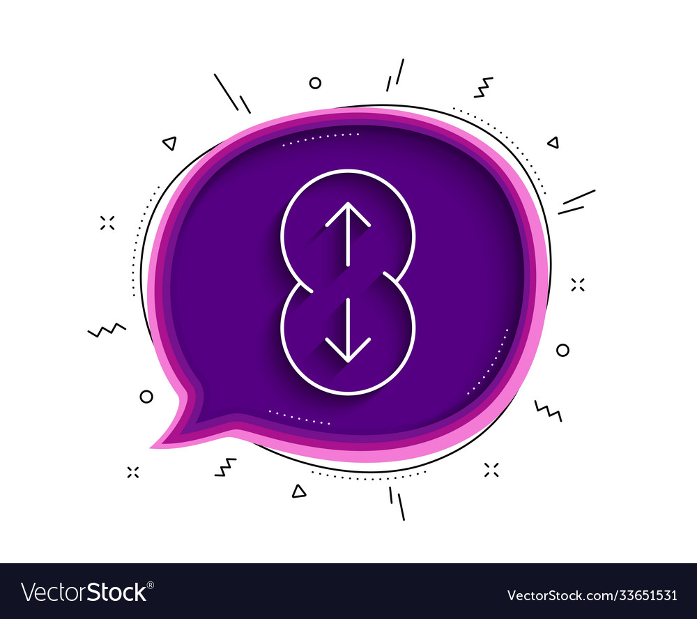 Scroll down button line icon scrolling screen Vector Image