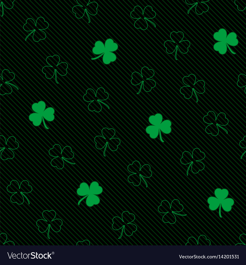 St Patricks Day Seamless Pattern Royalty Free Vector Image