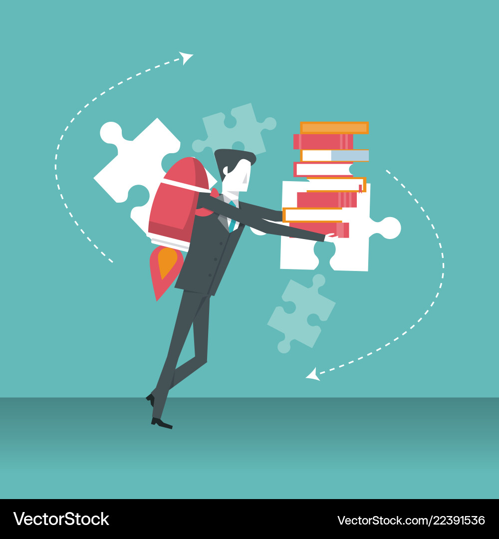 Business leader and high achiever Royalty Free Vector Image