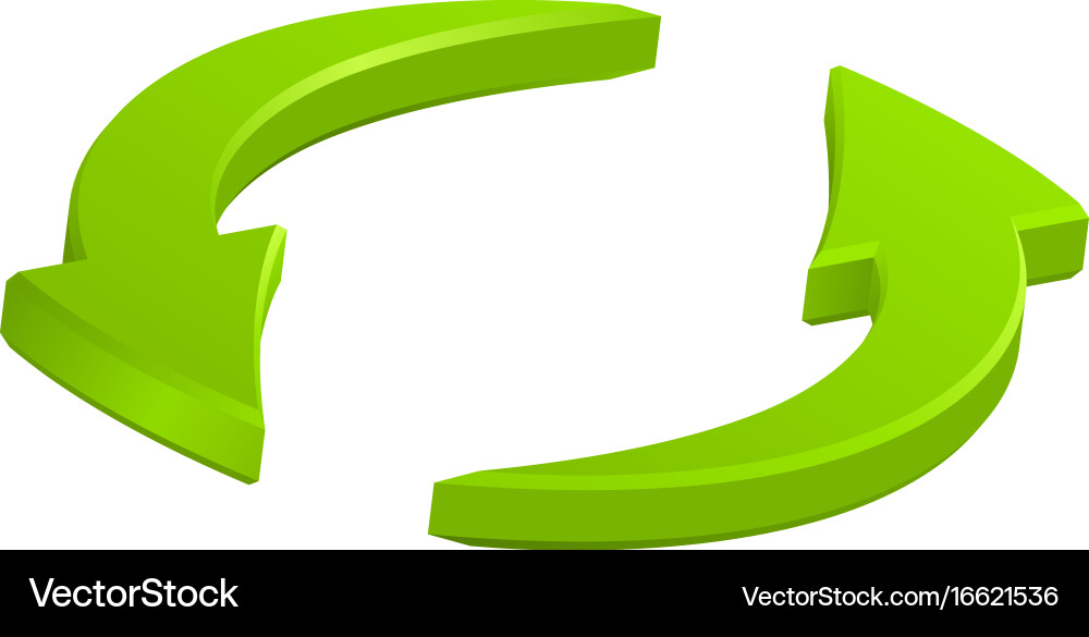 Green circular arrows icon symbol eps10 Royalty Free Vector