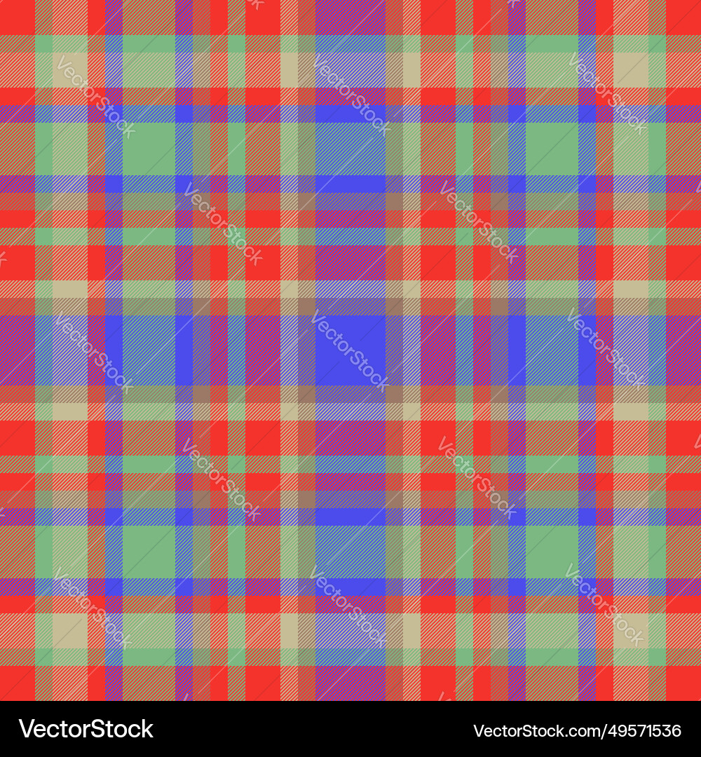 Textile texture of seamless fabric plaid Vector Image