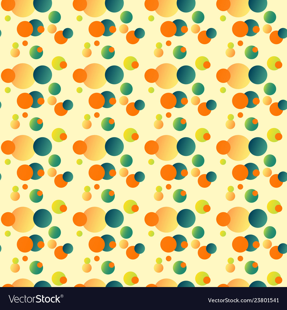 Colorful seamless pattern with circles fabric Vector Image