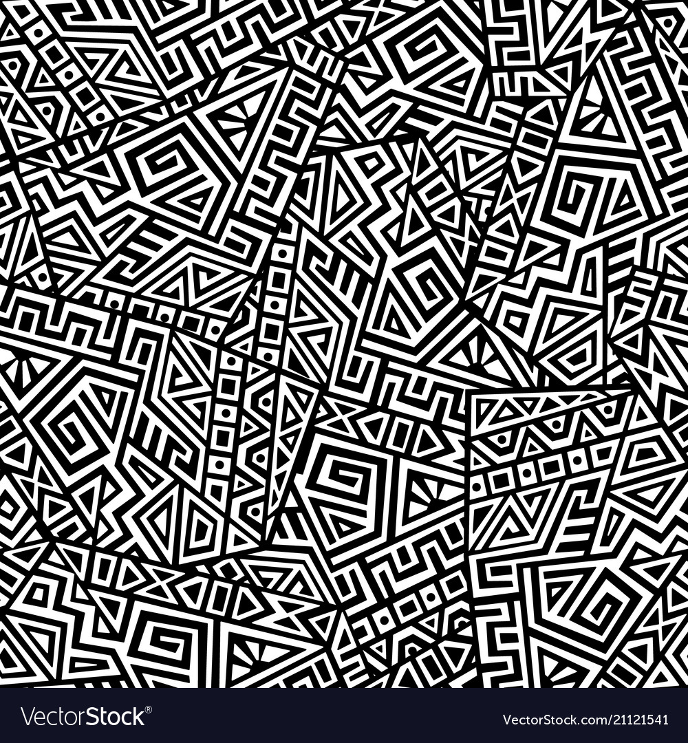 Creative seamless pattern Royalty Free Vector Image