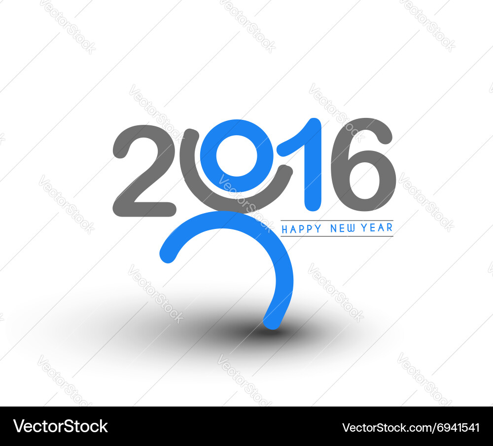 Happy new year 2016 Royalty Free Vector Image - VectorStock