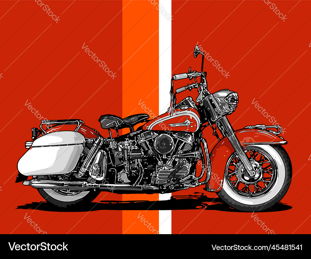 Motorbike template for graphic design needs Vector Image
