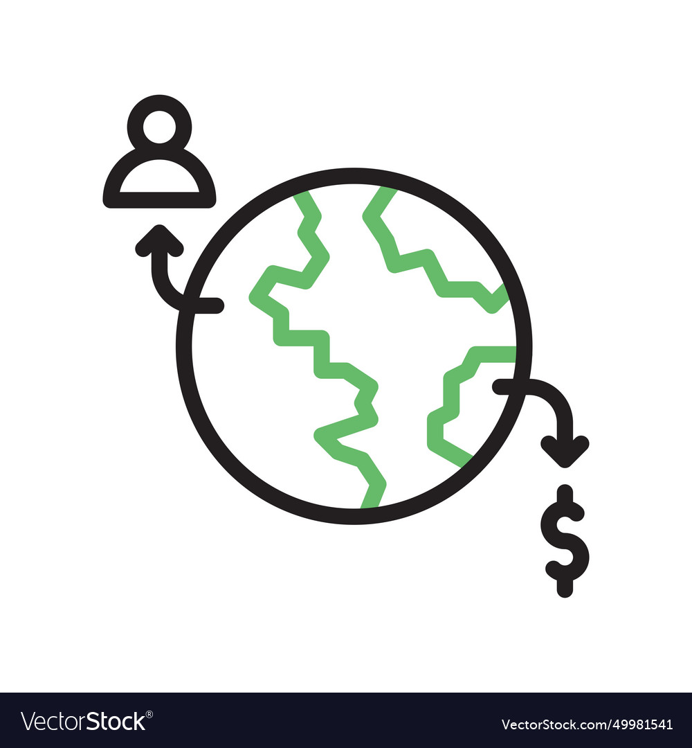 Out source icon image Royalty Free Vector Image