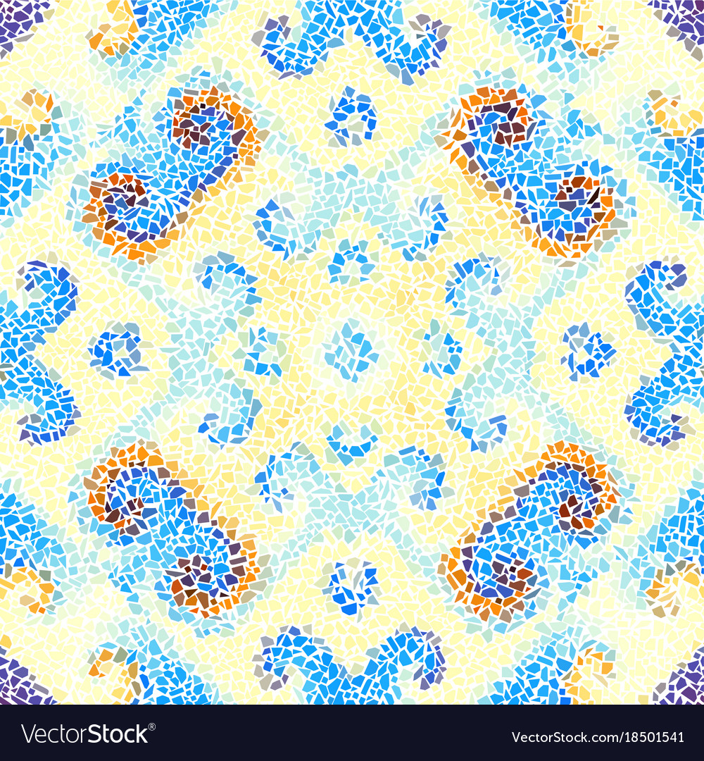 Seamless mosaic pattern Royalty Free Vector Image