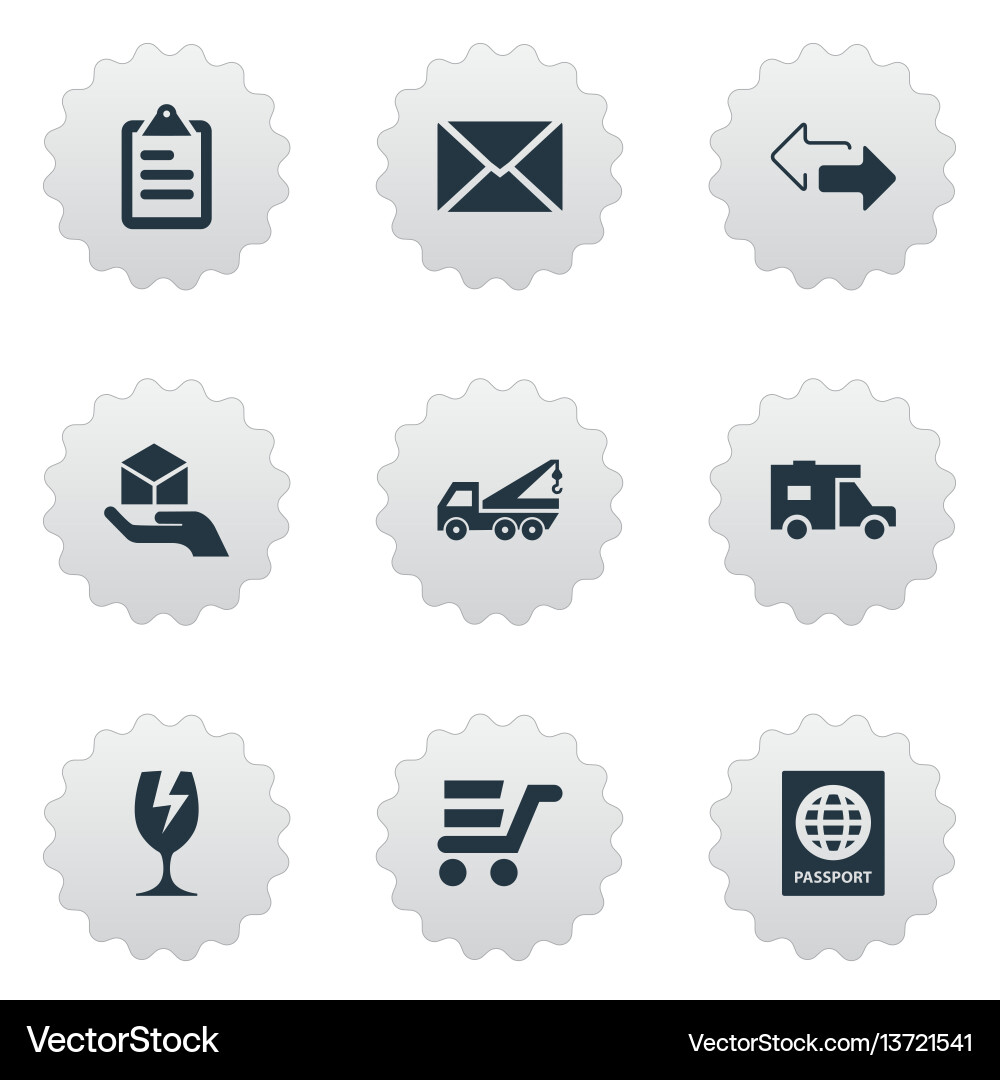 Set of simple surrender icons Royalty Free Vector Image