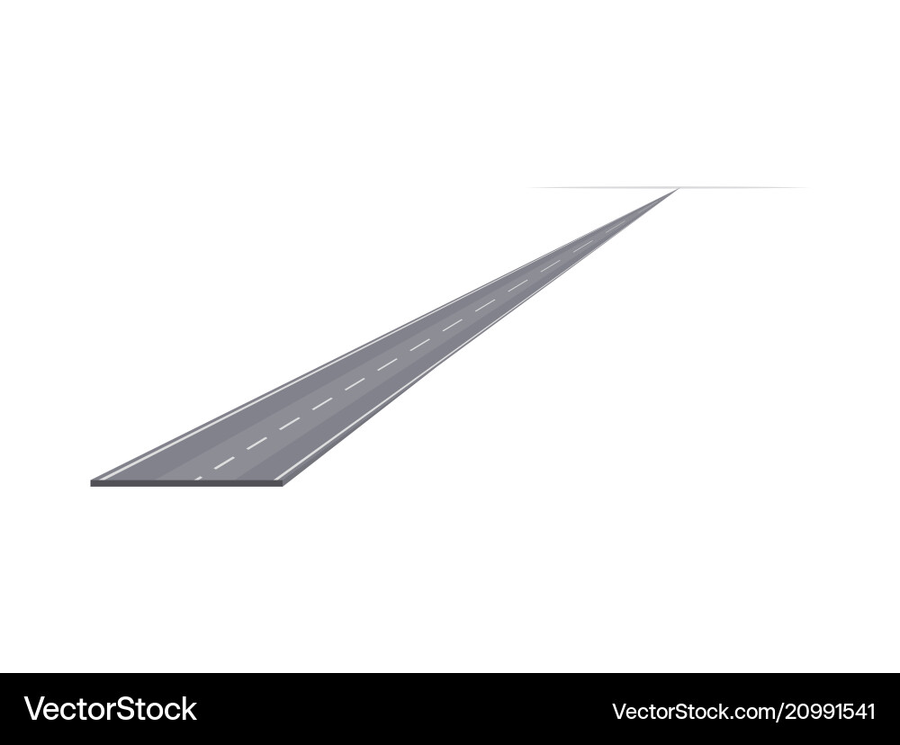 Smooth highway in diagonal to horizon Royalty Free Vector