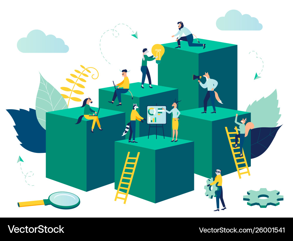 Virtual Business Assistant Royalty Free Vector Image