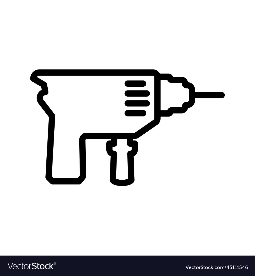 Drilling machine icon Royalty Free Vector Image