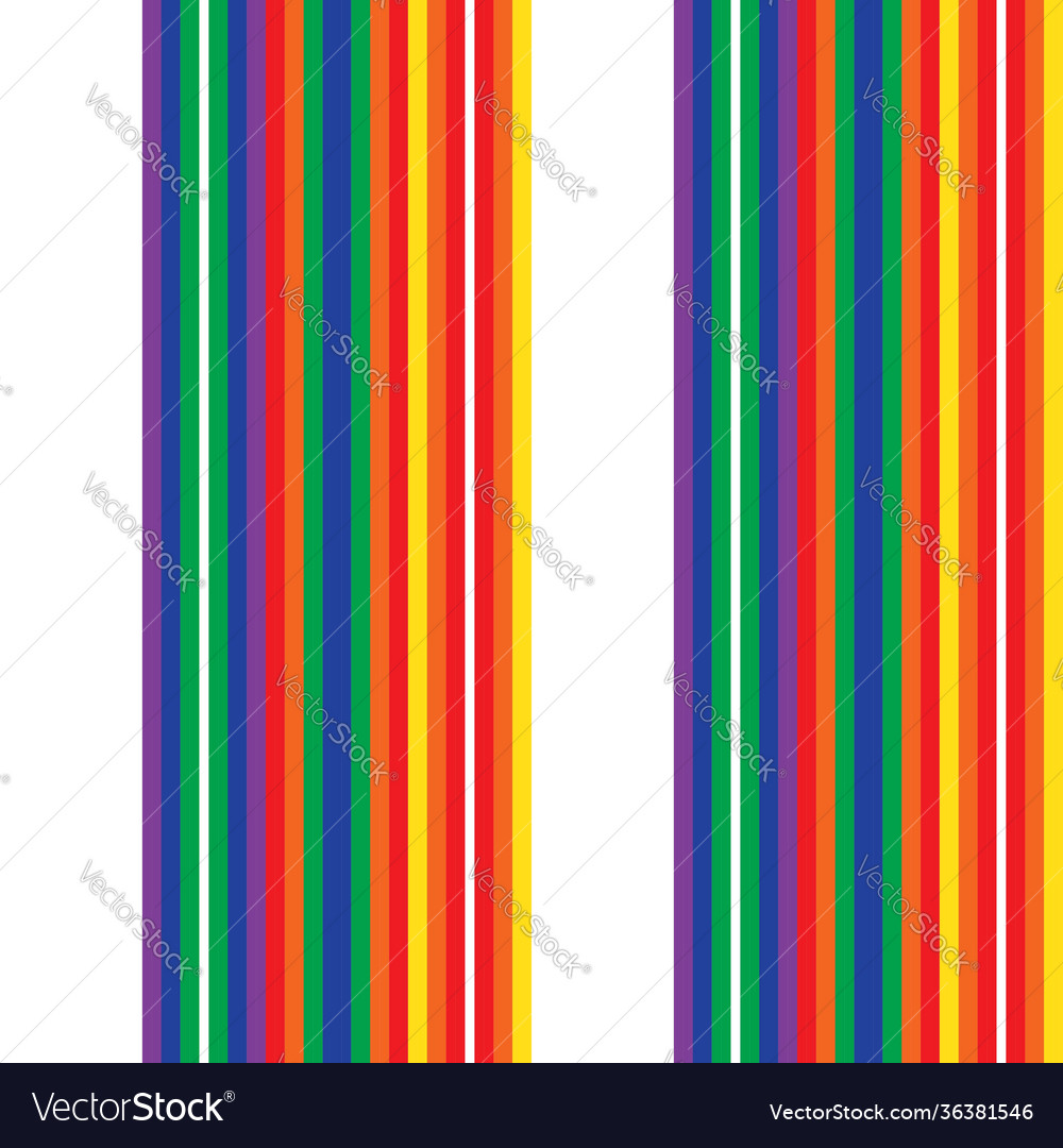 Rainbow stripe seamless pattern background Vector Image