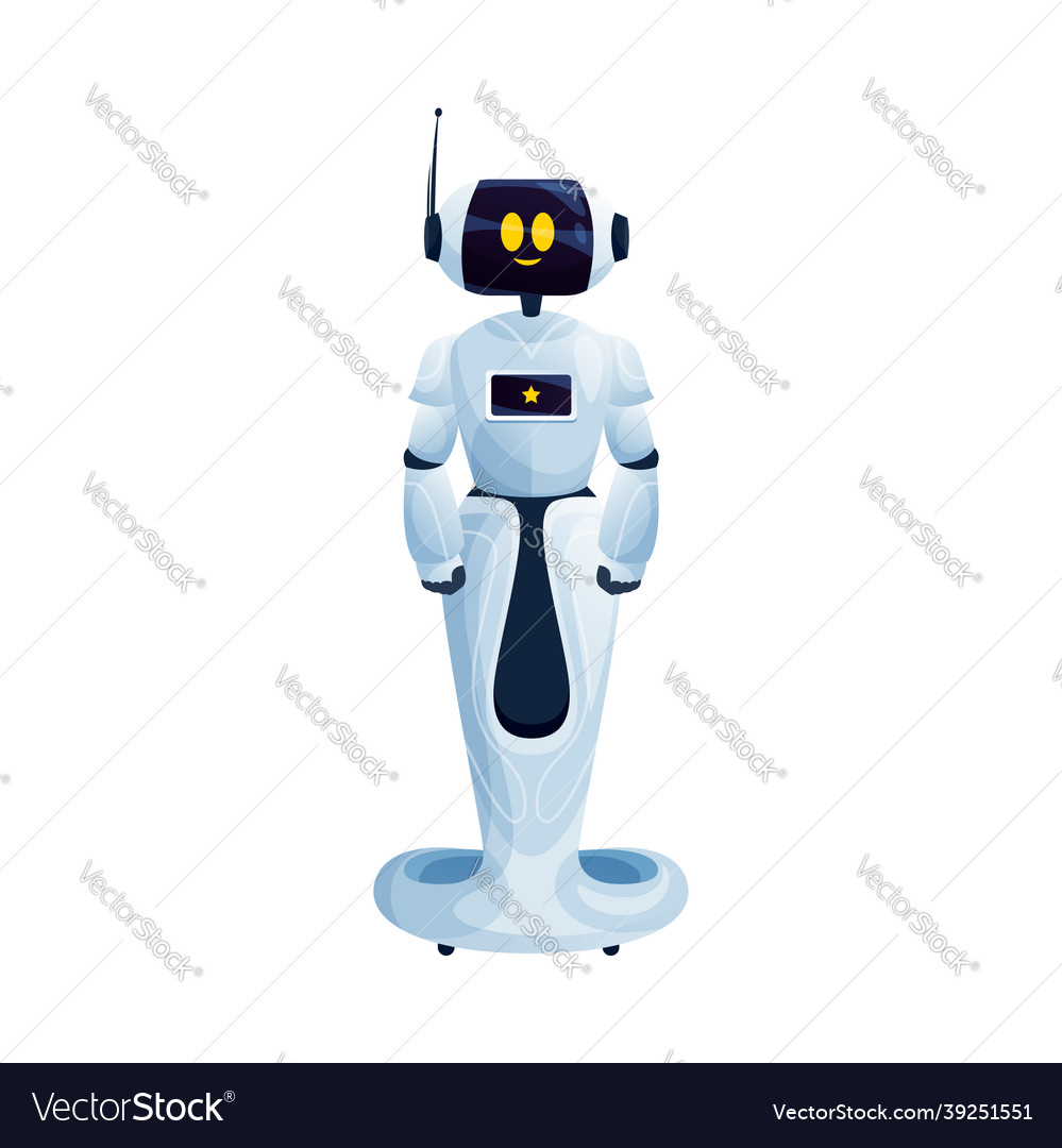 Artificial intelligence robotic machine robot man Vector Image