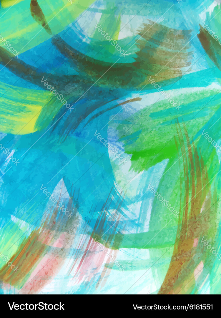 Colorful Abstract watercolor Royalty Free Vector Image